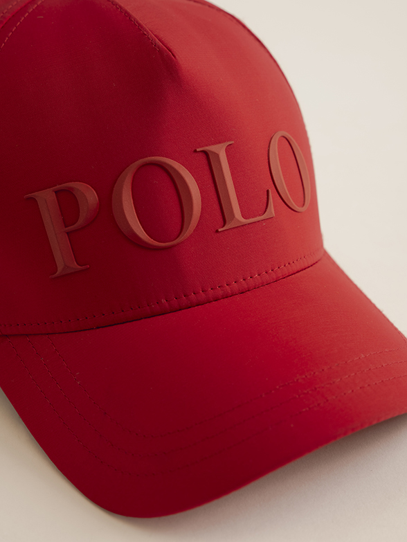Polo 6 Panel Pyramid Polo Peak Red Mens Cap | Polo SA