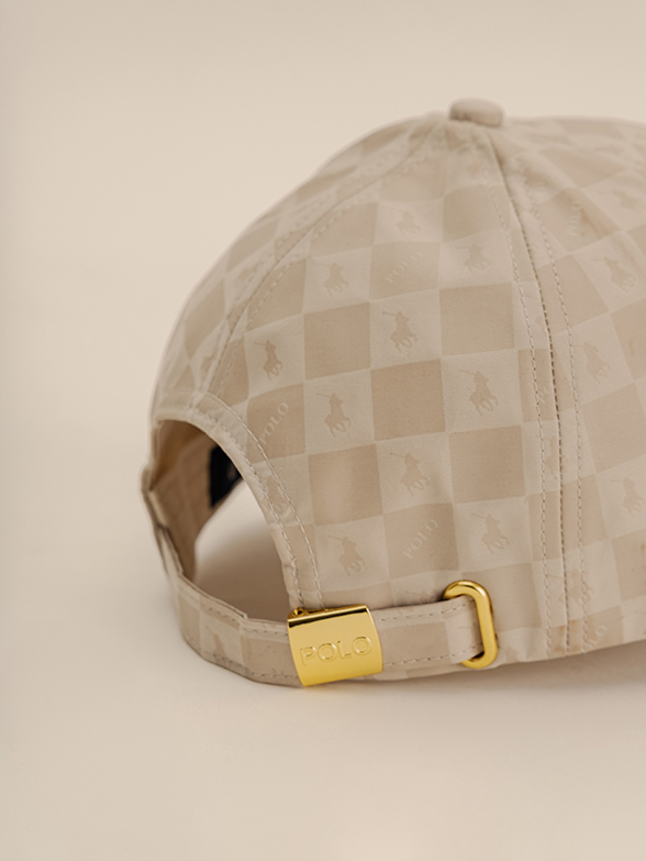 Polo 5 Panel Block Monogram Mens Cap | Polo SA