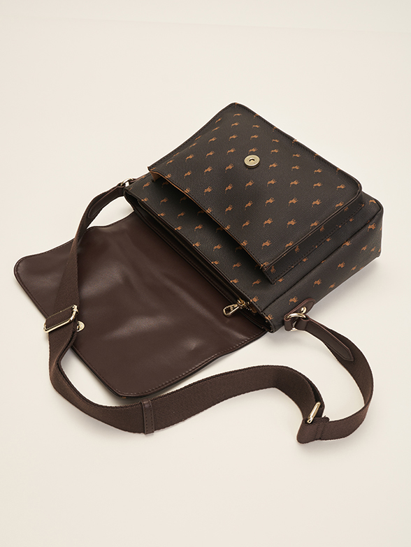 Signature flapover bag